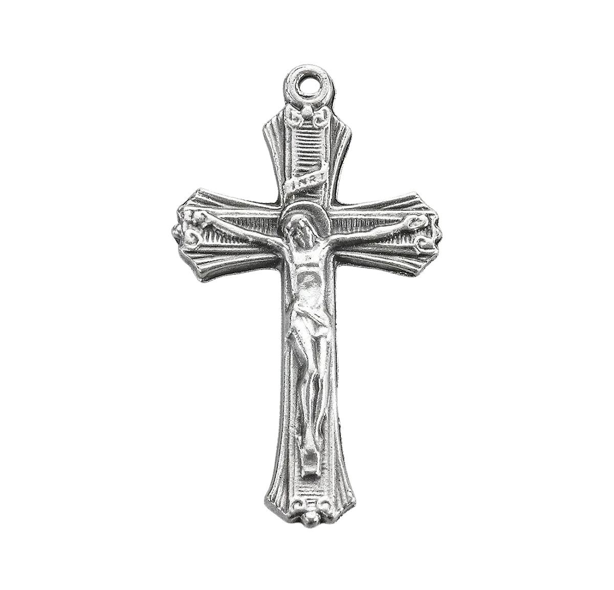 24-PC, 1.75", Ribbed Flared Tip Premium Genuine Silver Oxidized ...