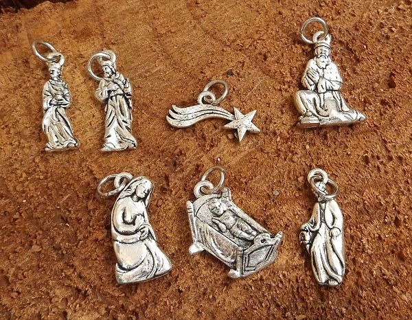 1-SET 7-PC, Beautifully crafted Genuine Antique Silver Oxidized ...