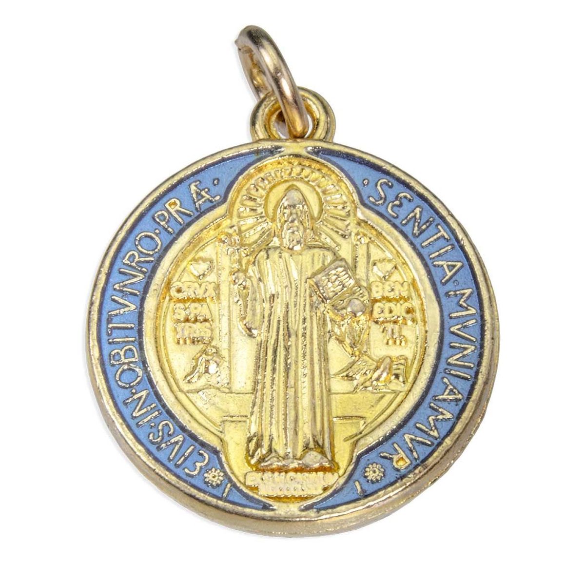 25-PC, 1", Double sided color enameled Genuine Gold Plated Saint ...