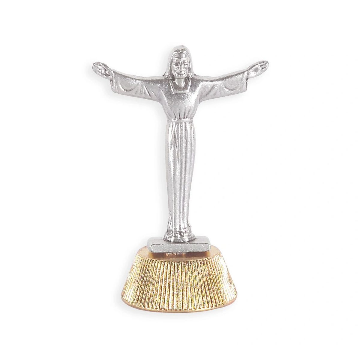 50 Piece, 2.5", Deluxe Risen Christ Silver Catholic Statue. Statue is ...