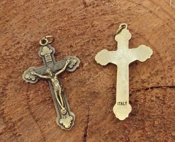 1-PC, 1.89", 4.9gr, Premium Museum-Quality Genuine Brass Plate Crucifix ...