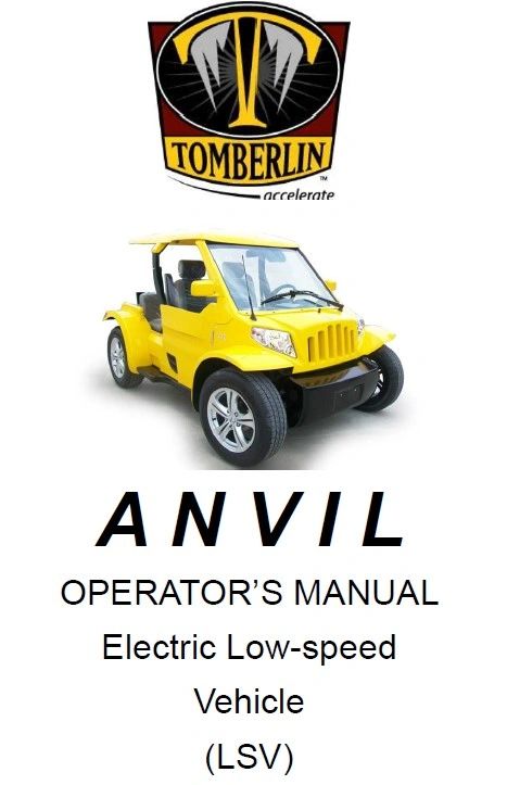 Operator Manual | Tomberlin Anvil