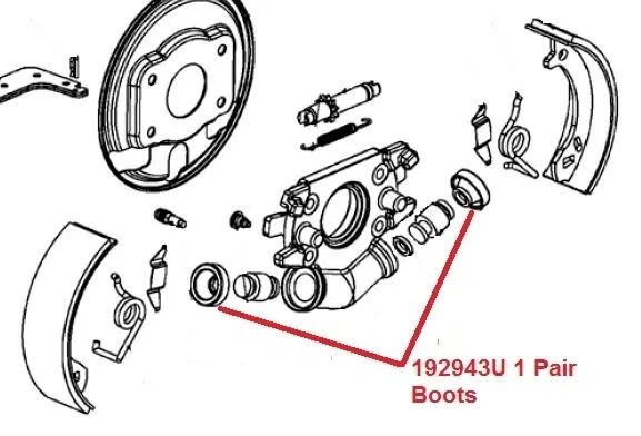 Rubber Wheel Cylinder Dust Boot Seals | Columbia | CVG192943U