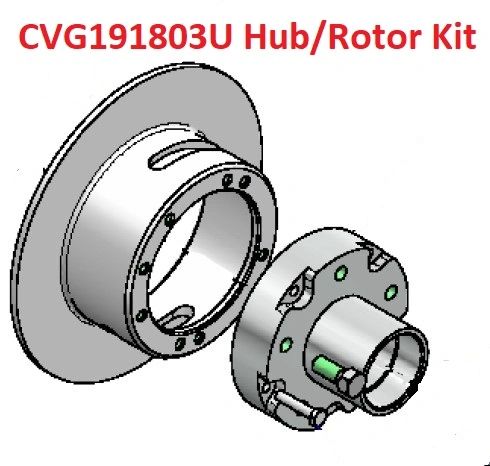 Front Hub and Rotor Kit | Columbia Payloader BC | CVG191803U