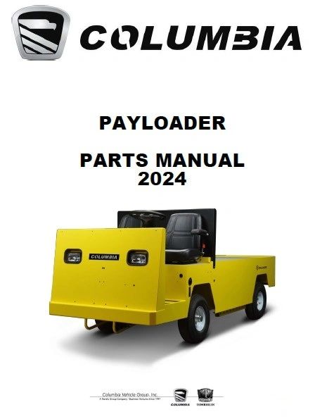 Manual, Parts, Columbia Payloader 2024