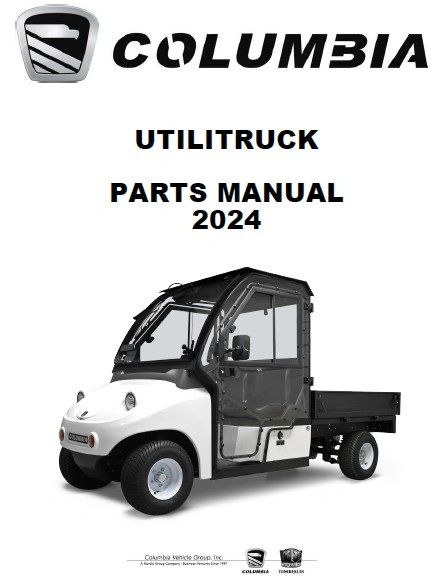 Manual, Parts, Columbia Utilitruck UT 2024