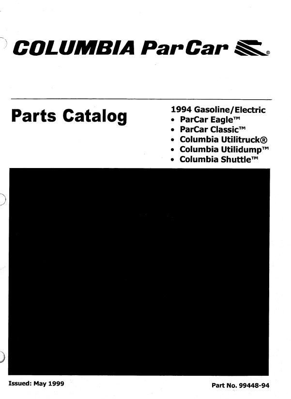 Columbia ParCar Parts Manual 1994