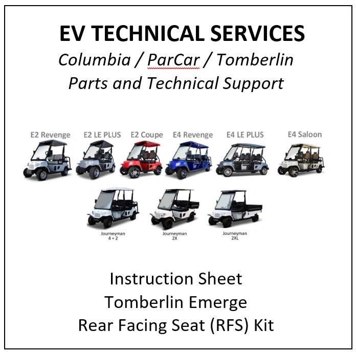 Instruction Sheet Rear Facing Seat (RFS) Kit | Tomberlin Emerge