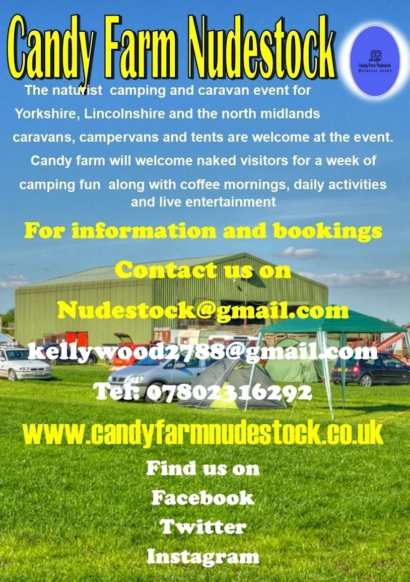 Candy farm nudestock - Caravans and Tents, Naturist Camping