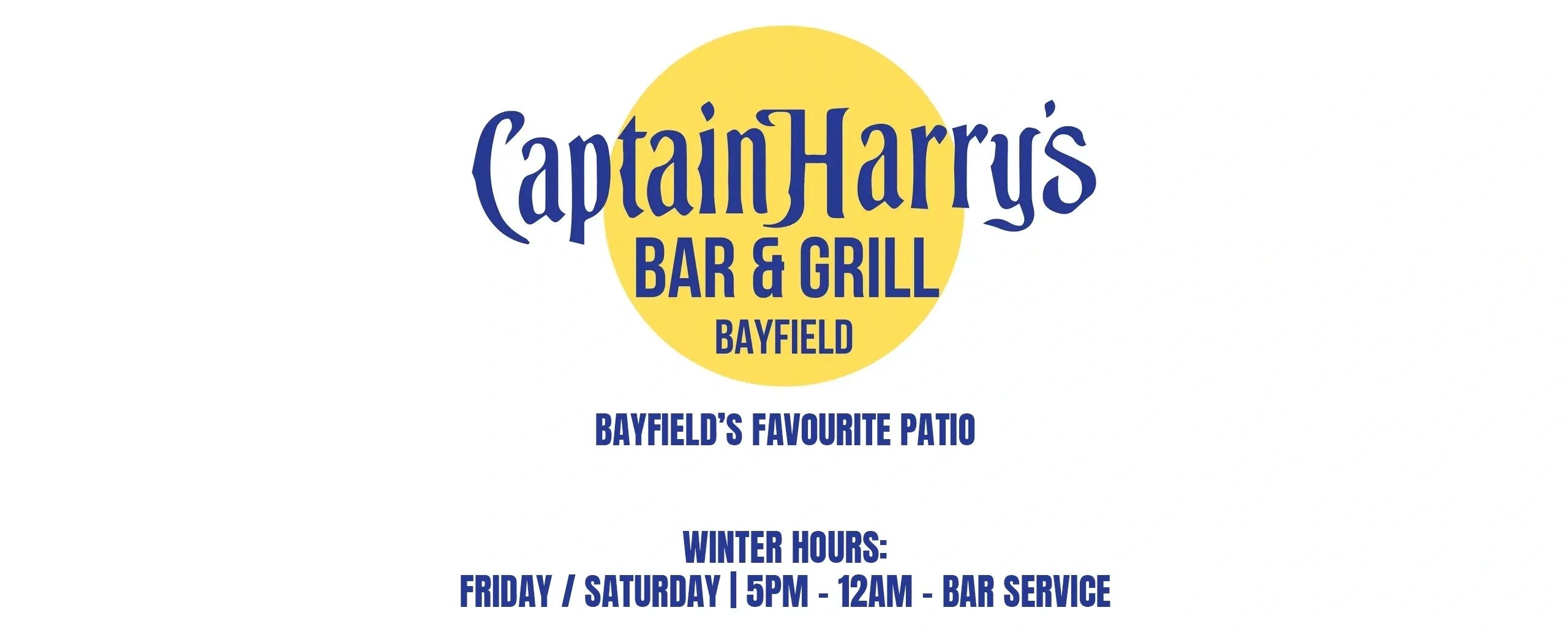 Menu | Captain Harry's Bar and Grill