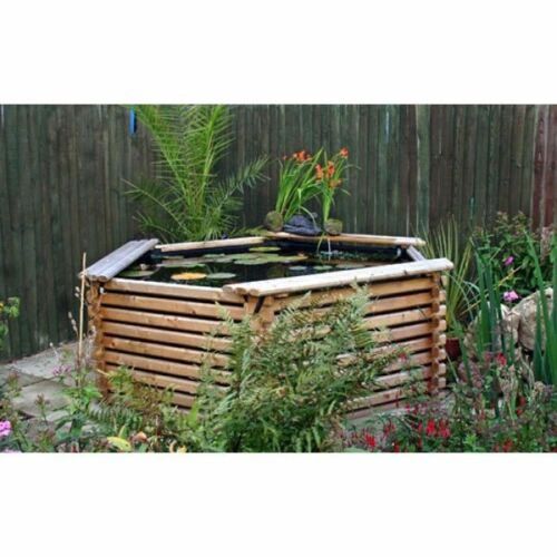 Norlog 400 Gallon Raised Wooden Fish Pond