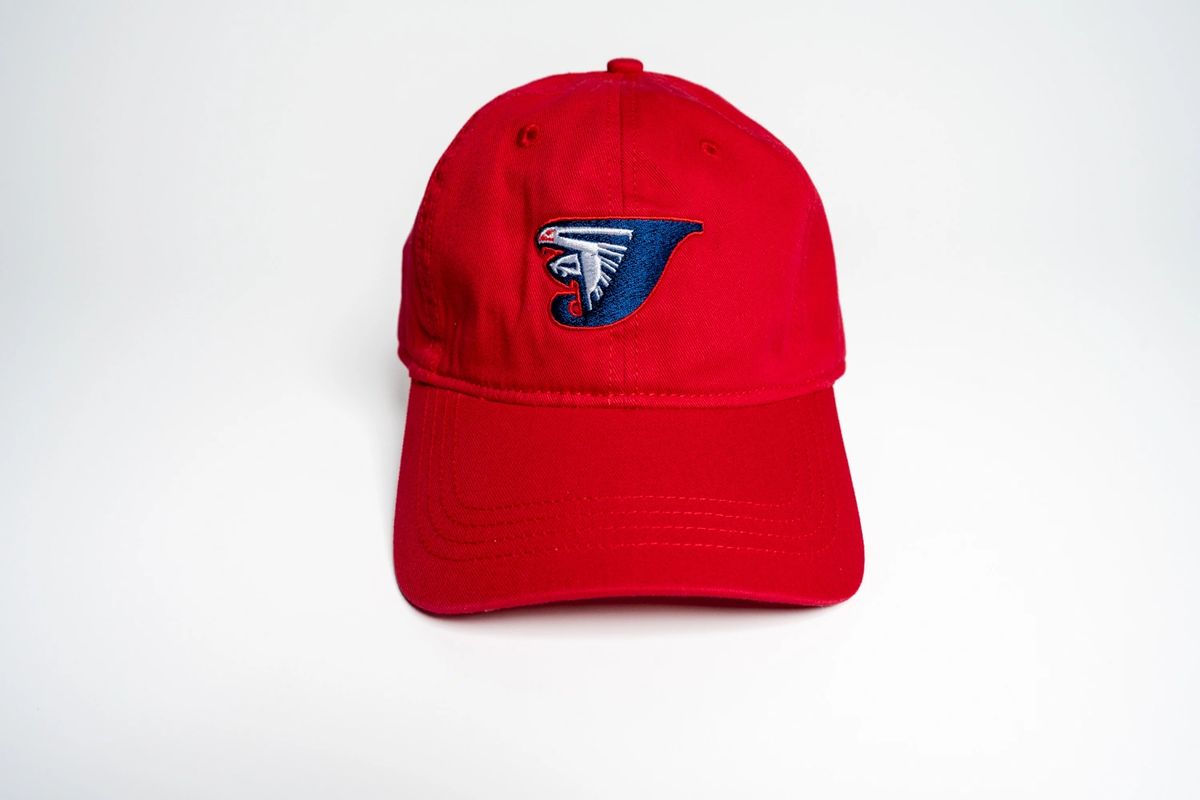 Red Canvas Falcon Hat