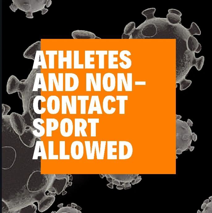 Athletes and Non-contact sport allowed