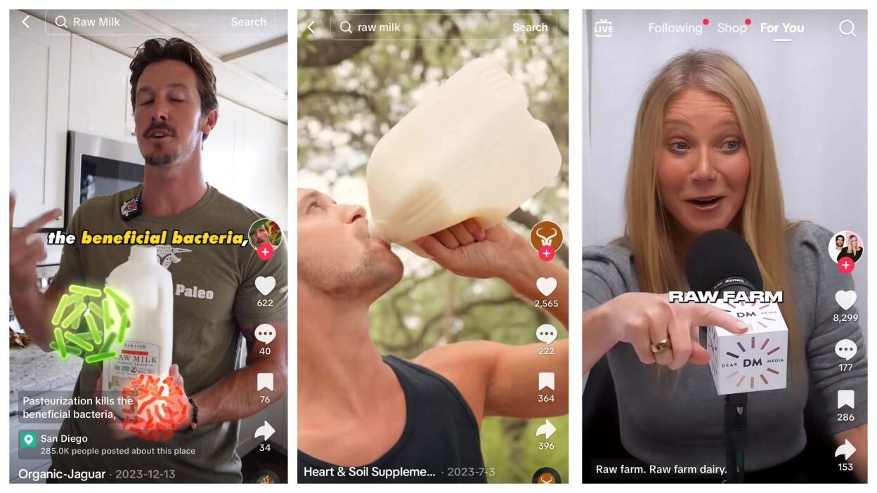 TikTok Myth of the Week: Raw Milk Is Good For You