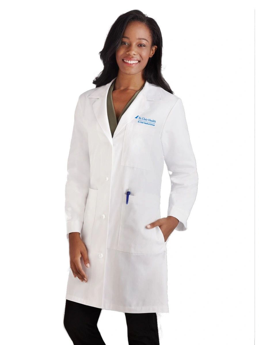 META Classic Women's 38" Knot Button iPad® Pocket Lab Coat-Style 763M ...