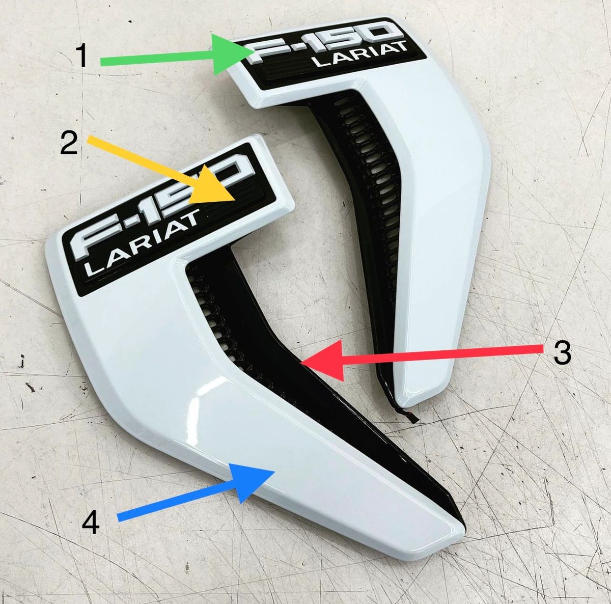 2021+ COLOR MATCHED FENDER EMBLEMS