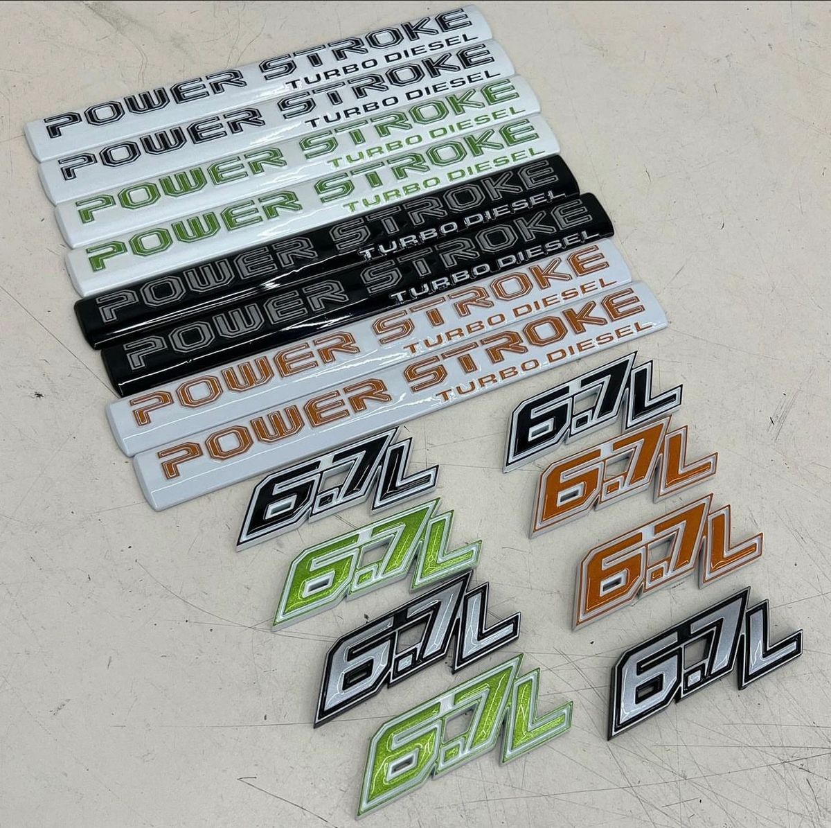 2017-2022 COLOR MATCHED 6.7 POWERSTROKE EMBLEMS