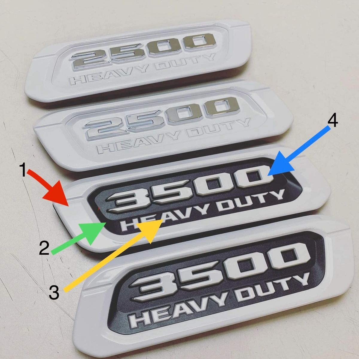 2019+ COLOR MATCHED HOOD EMBLEMS