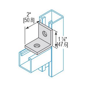 2 HOLE CORNER ANGLE FITTING