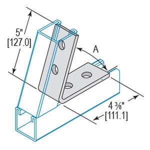 45 DEG 4 HOLE CLOSED CORNER ANGLE