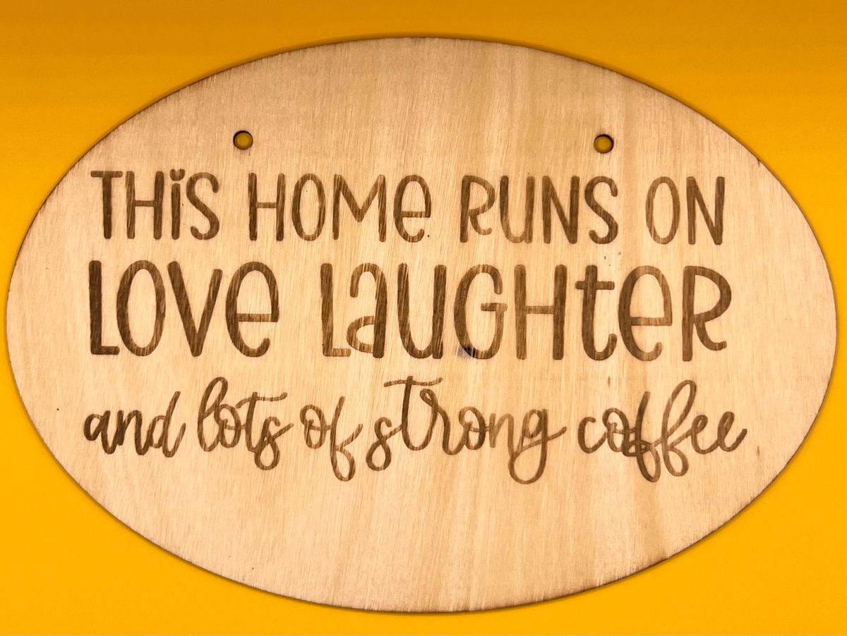 Laser Engraved Wood Decor