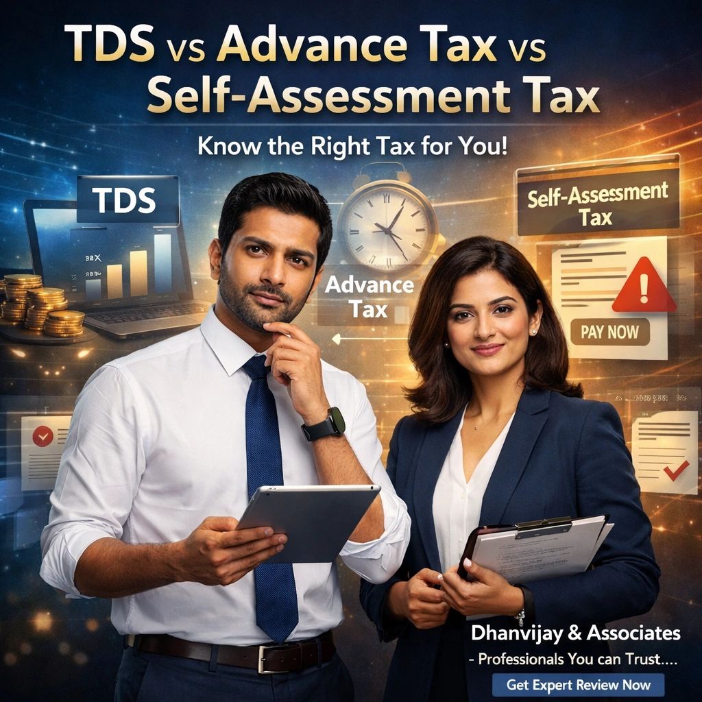 TDS vs Advance Tax vs Self-Assessment Tax — Explained Simply