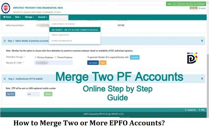 How to Merge Two or More EPFO Accounts?