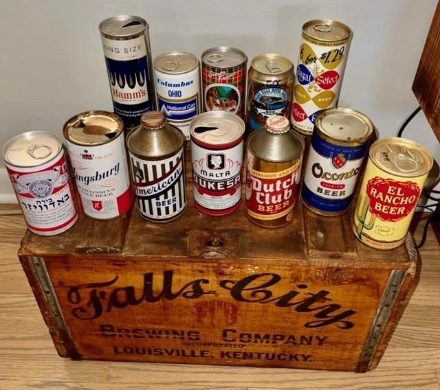 Abc Beer Cans - Old Antique Steel Cone, Flat and Rare Tab Top Beer Cans ...