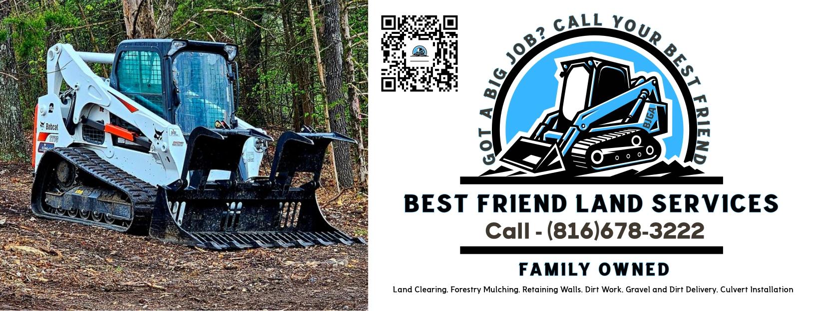 Dirt Work, Land Clearing, Hauling - Best Friend Land Services