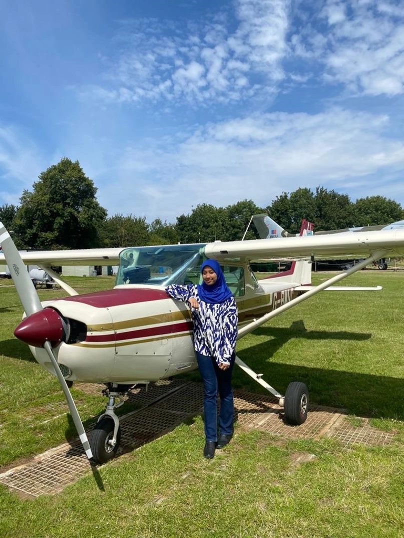 Meet Rowshon: Breaking barriers as a Muslim Female Pilot!