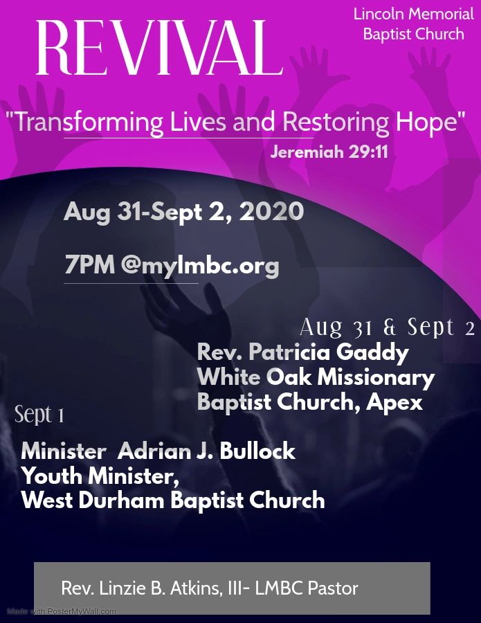 Ministries | Lincoln Memorial Baptist Church