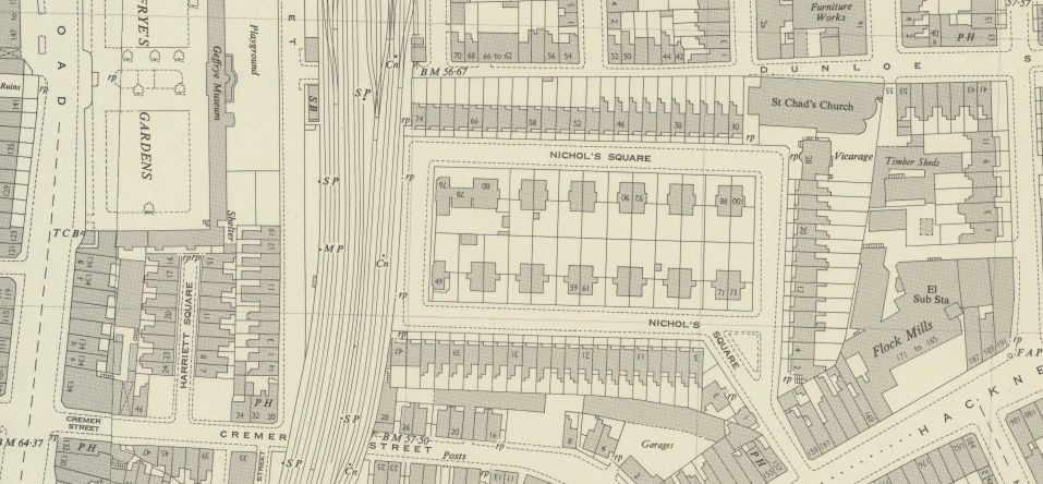 Nichols Square in Haggerston is demolished (1963)