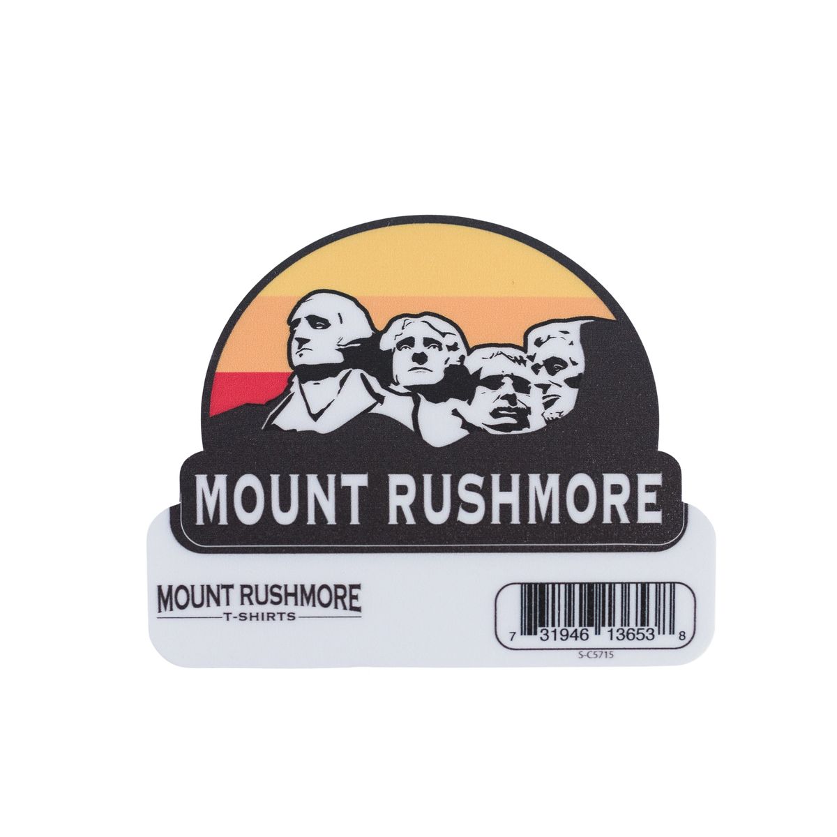 Mt Rushmore Sunset Sticker