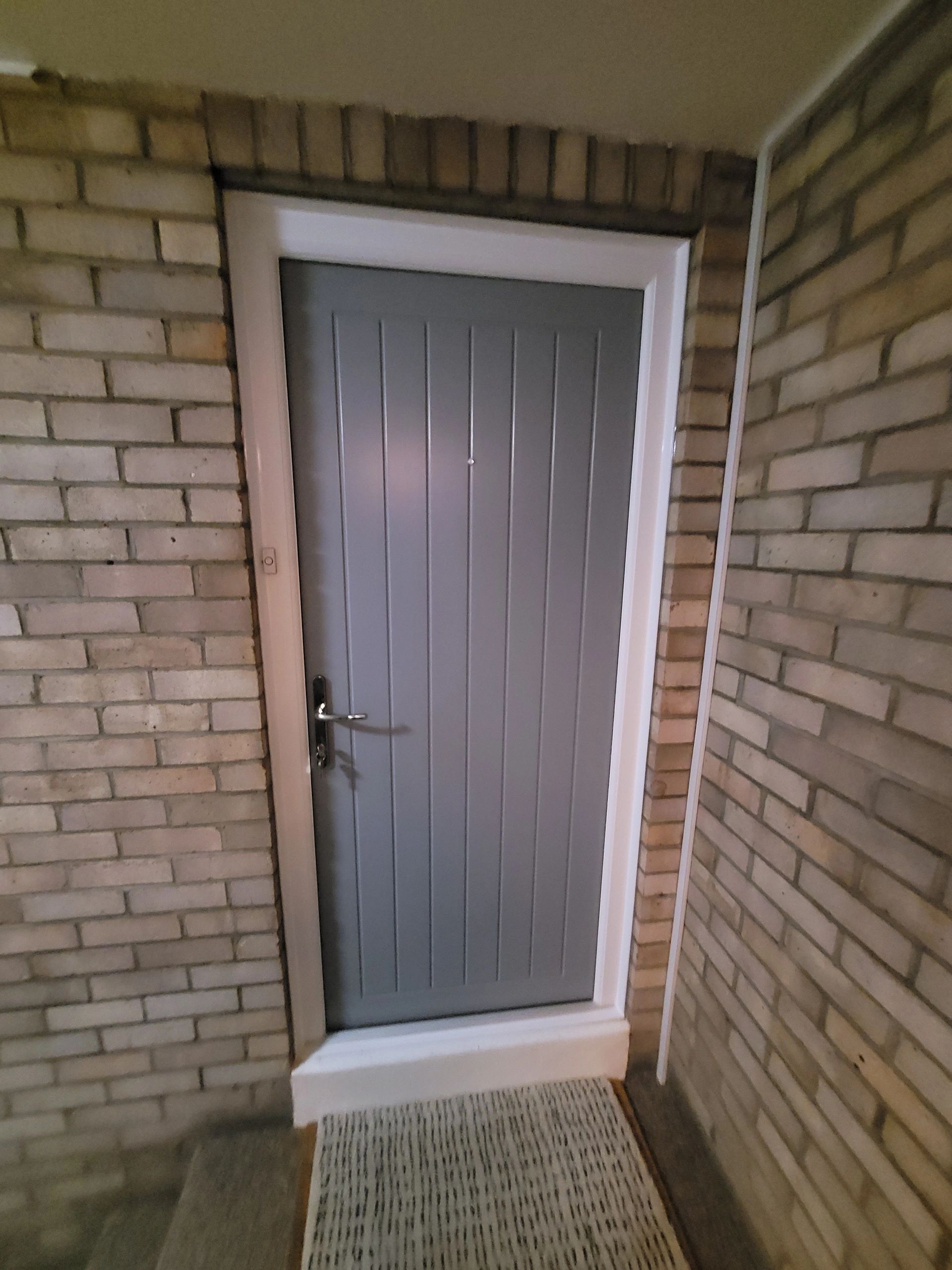 Silver Grey Fd30 Composite Fire Door