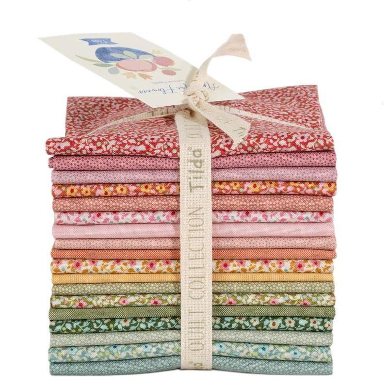 TILDA - Something Blue - Applique Flowers Fat Eighth Bundle
