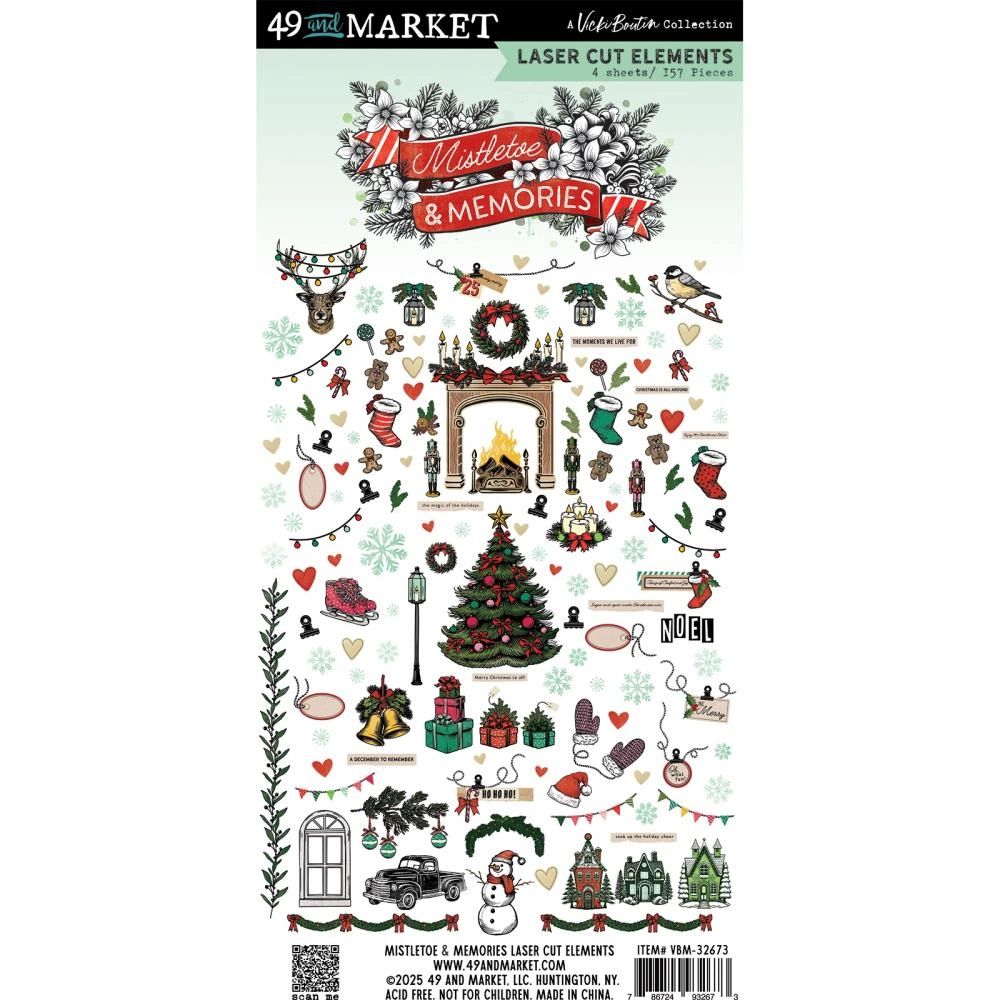 MISTLETOE & MEMORIES LASER CUT ELEMENTS - MISTLETOE & MEMORIES - VICKI ...