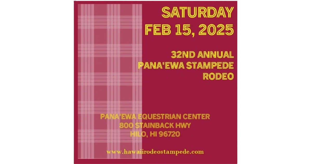 Pana'ewa Stampede Rodeo 2025- Saturday Ticket