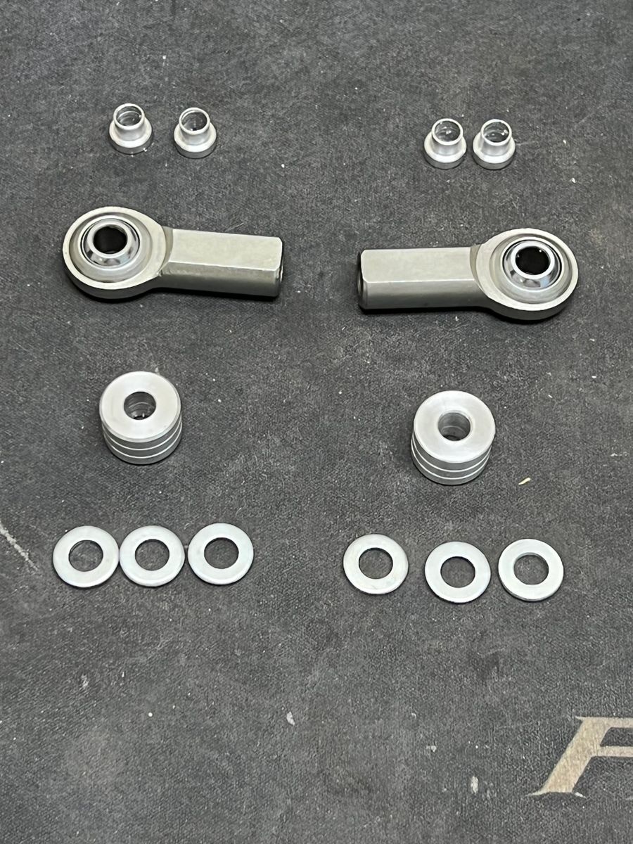 IRP Rear Upper A-Arm "Solid" Rod End Kit For Hostile Style Hubs