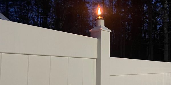 BuzzCaps- The Original Torch Holding Fence Topper