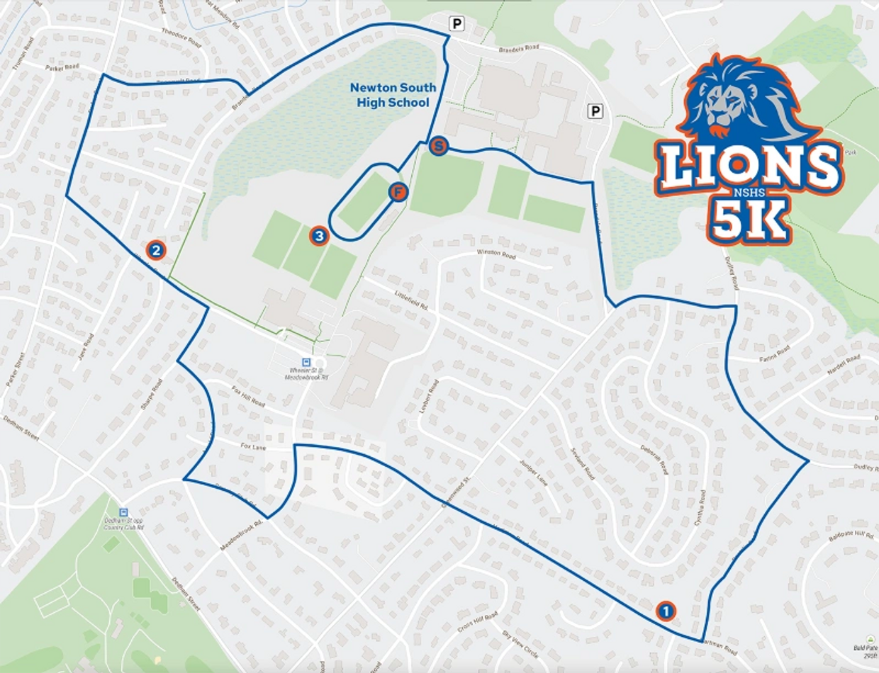 Lions 5K Course Map