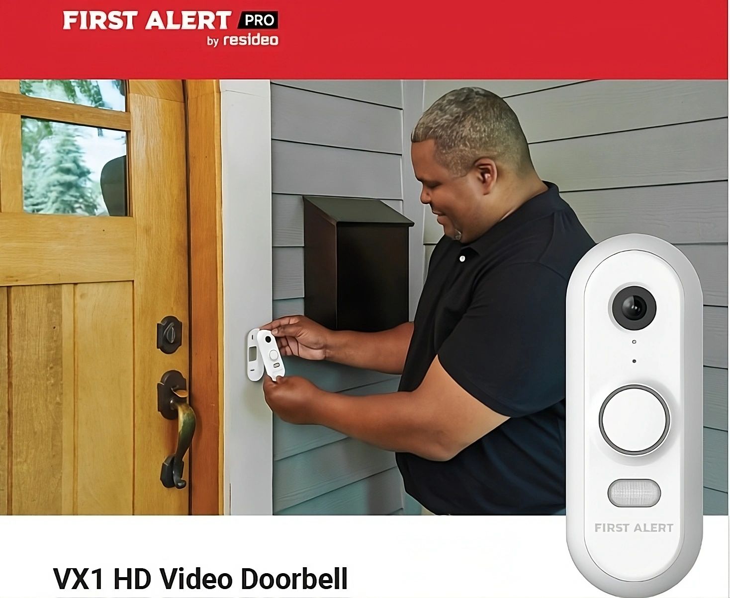 Introducing the First Alert VX1HD the Best Video Doorbell with AI