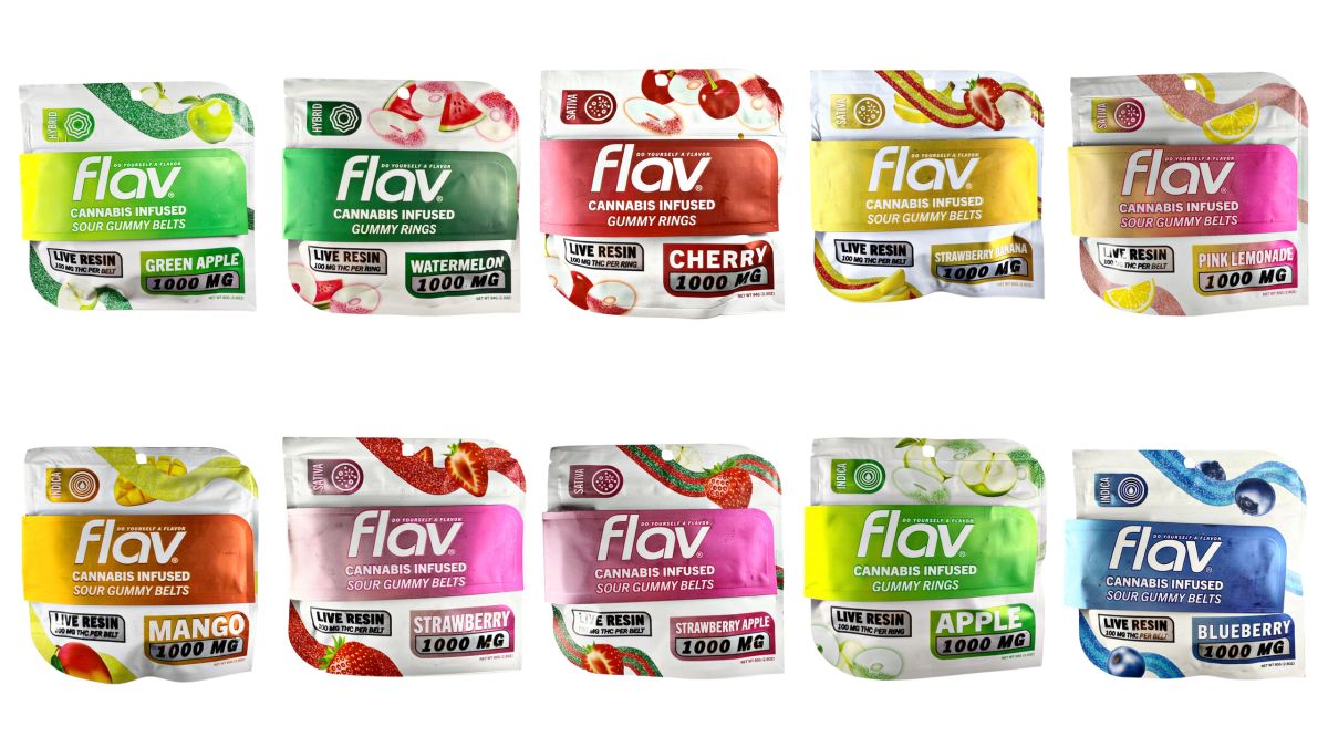 FLAV GLUTEN FREE & VEGAN CANNABIS INFUSED GUMMY BELTS & RINGS WITH LIVE ...
