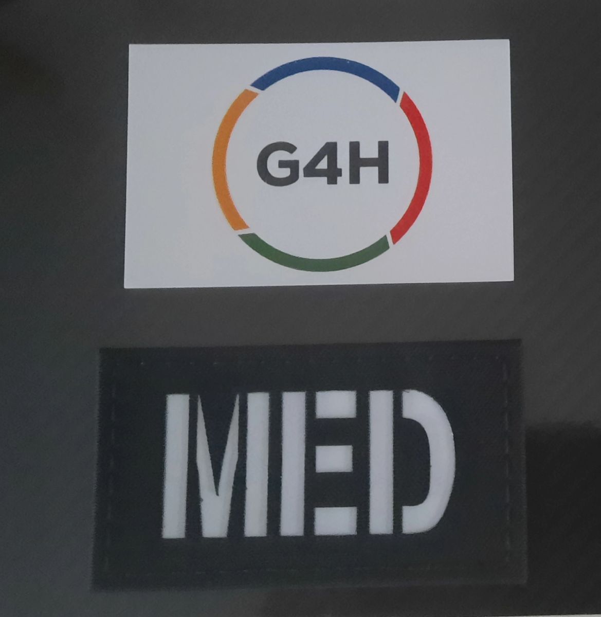 MED laser cut non reflective velcro patch