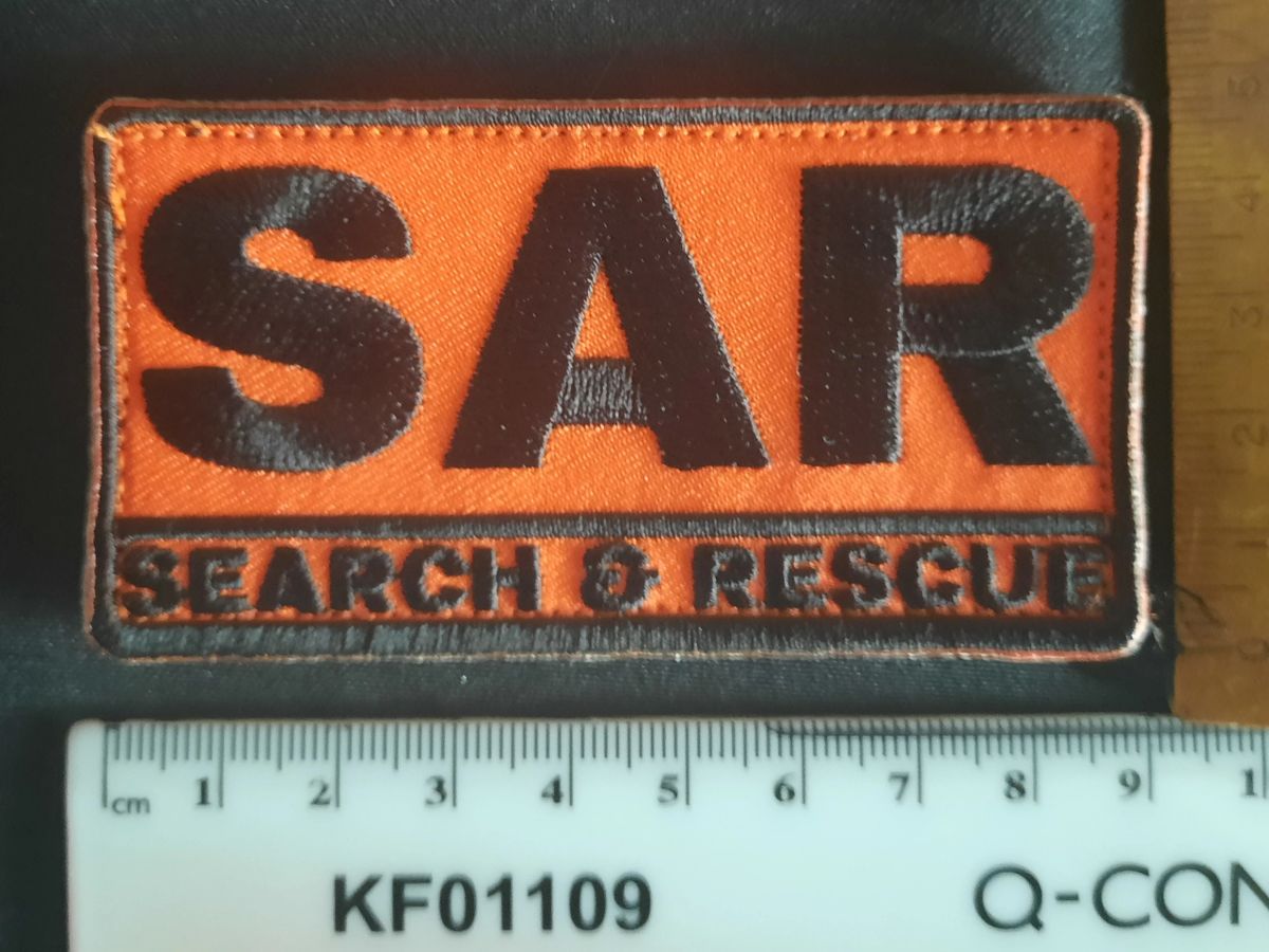 SAR SEARCH AND RESCUE velcro patch