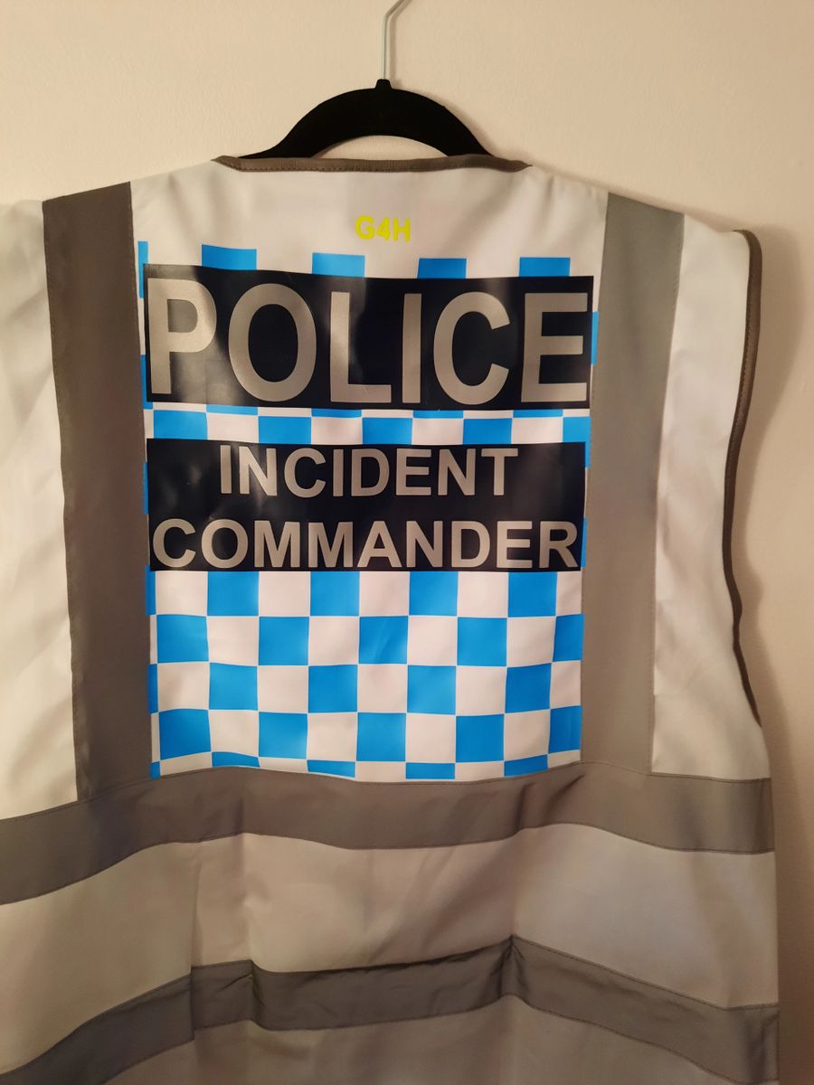 POLICE INCIDENT COMMANDER JESIP hi-vis vest