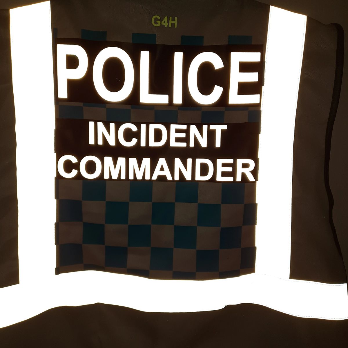 POLICE INCIDENT COMMANDER JESIP hi-vis vest