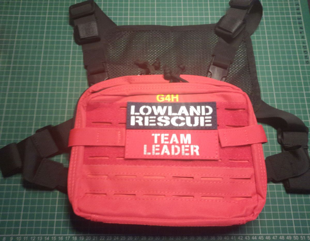 V3, red, advanced MOLLE Search And Rescue chest rig for SAR