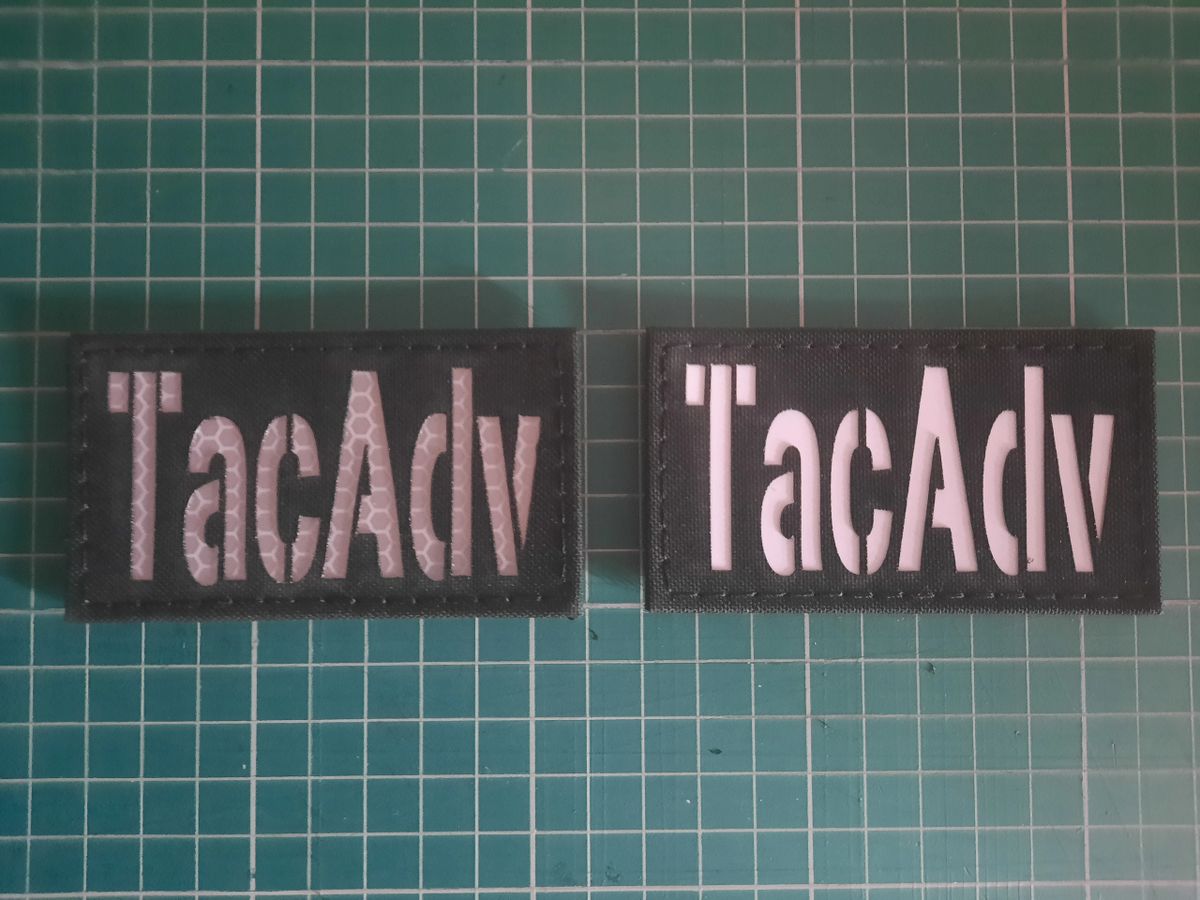 TacAdv Tactical Adviser laser cut Police patch, 2 finishes