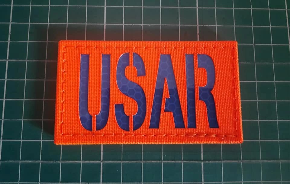 USAR Urban Search And Rescue laser cut patch.