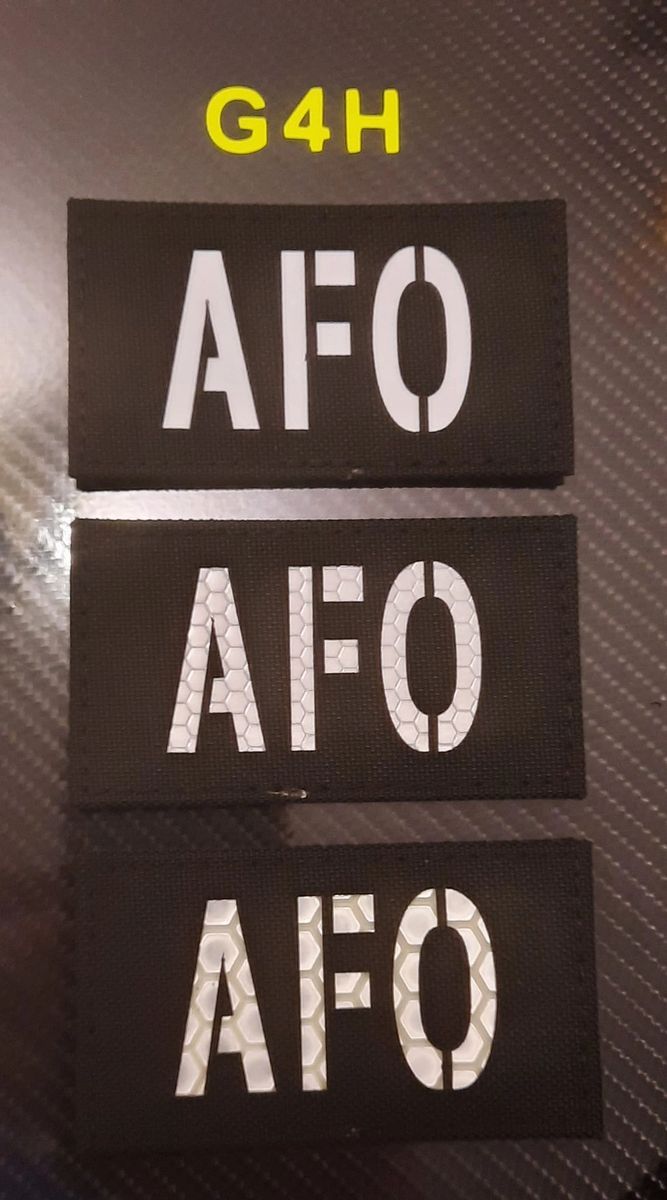 Police AFO Authorised Firearms Officer laser cut velcro patch 3 types ...